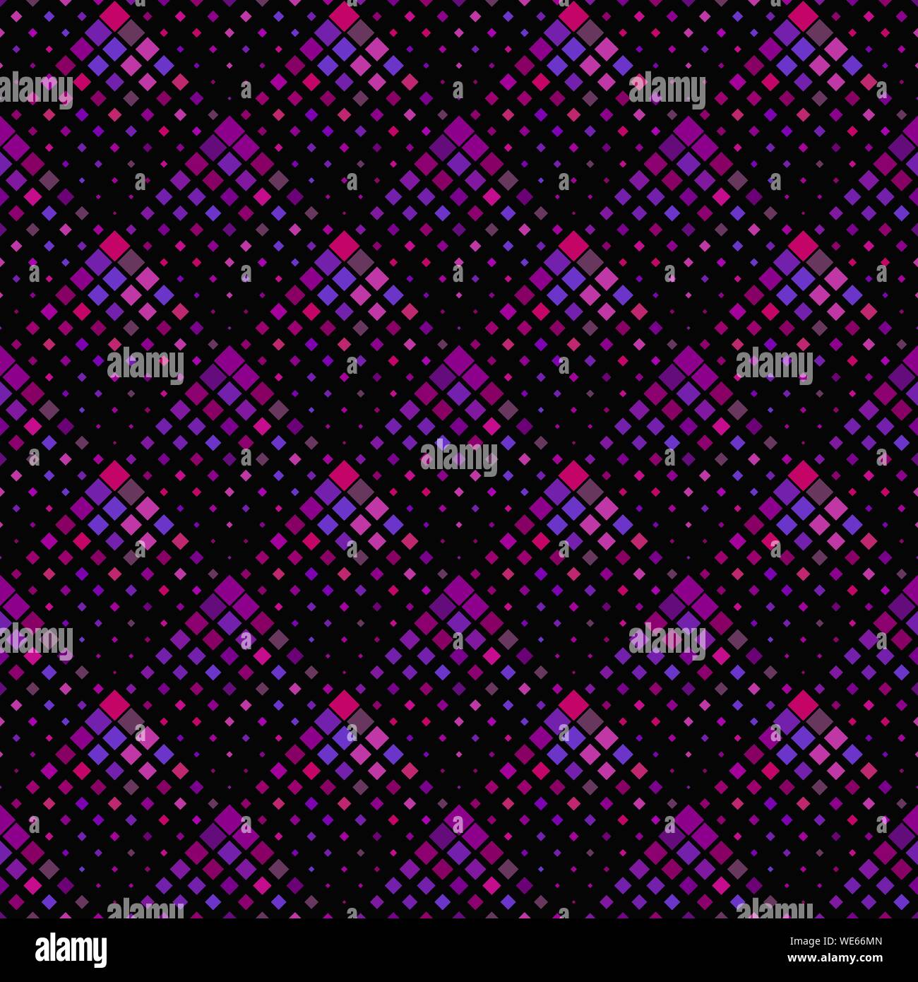 Geometrical seamless square pattern background design - dark purple vector illustration Stock ...