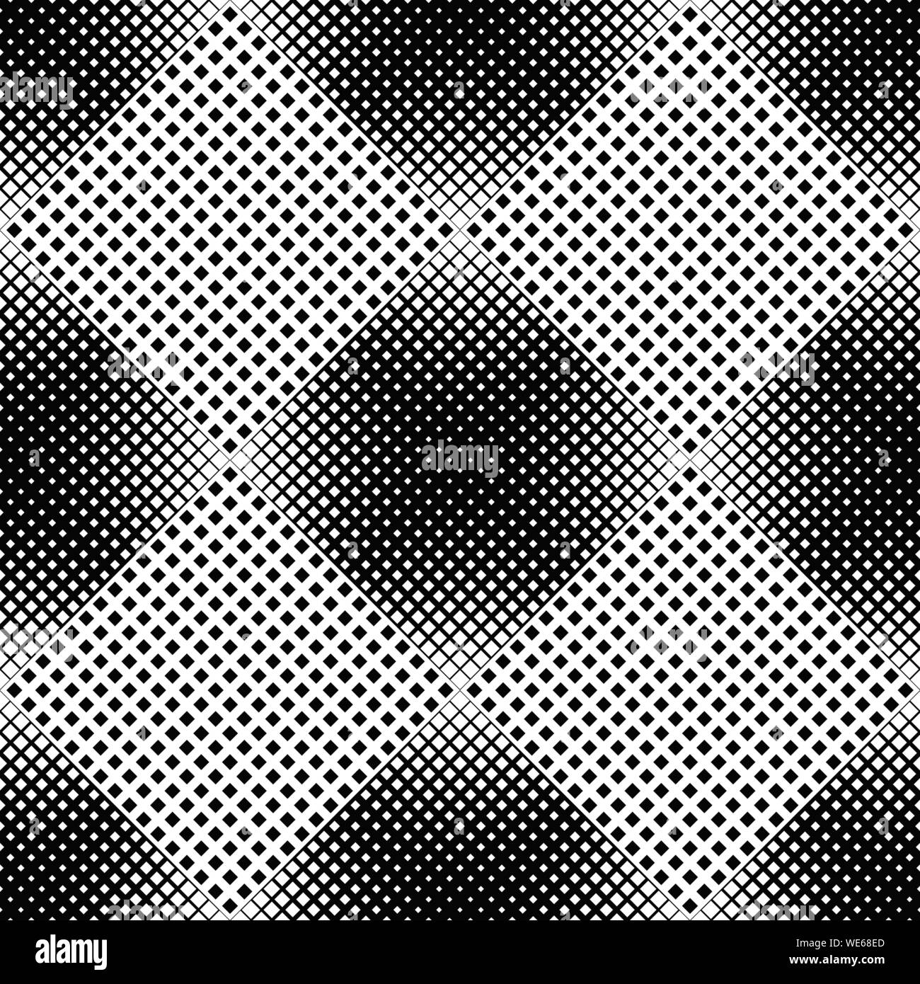 Black and white diagonal square pattern background - monochrome abstract vector graphic Stock ...