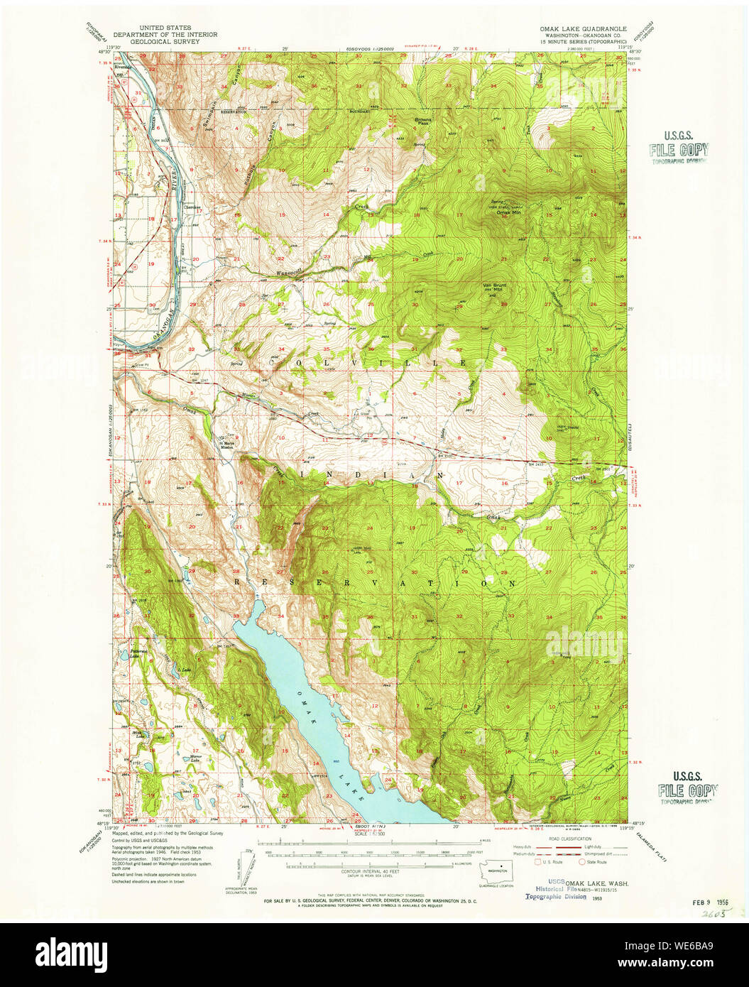 Map of omak washington hi-res stock photography and images - Alamy