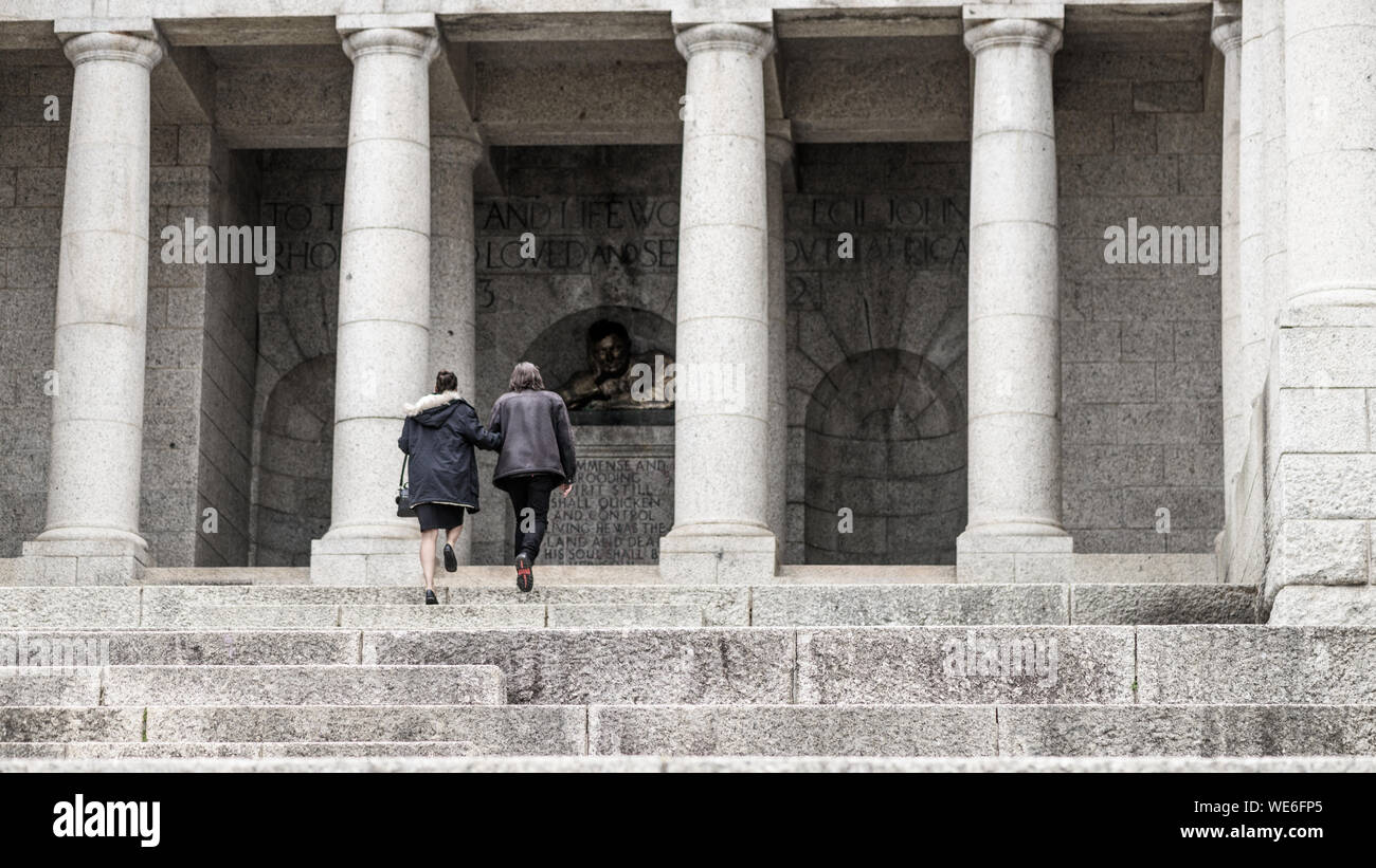 The Rhodes Memorial 49 steps represents Cecil Rhodes age at his death ...