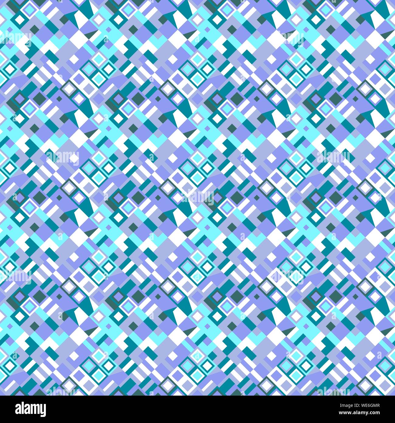 Seamless diagonal mosaic pattern background - colorful abstract vector ...
