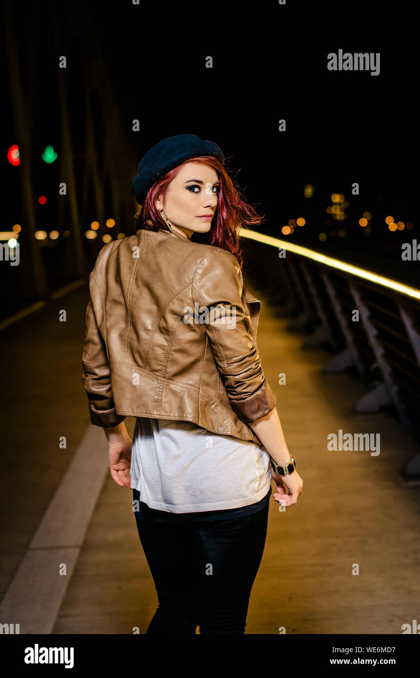 Woman bridge looking hi-res stock photography and images - Alamy