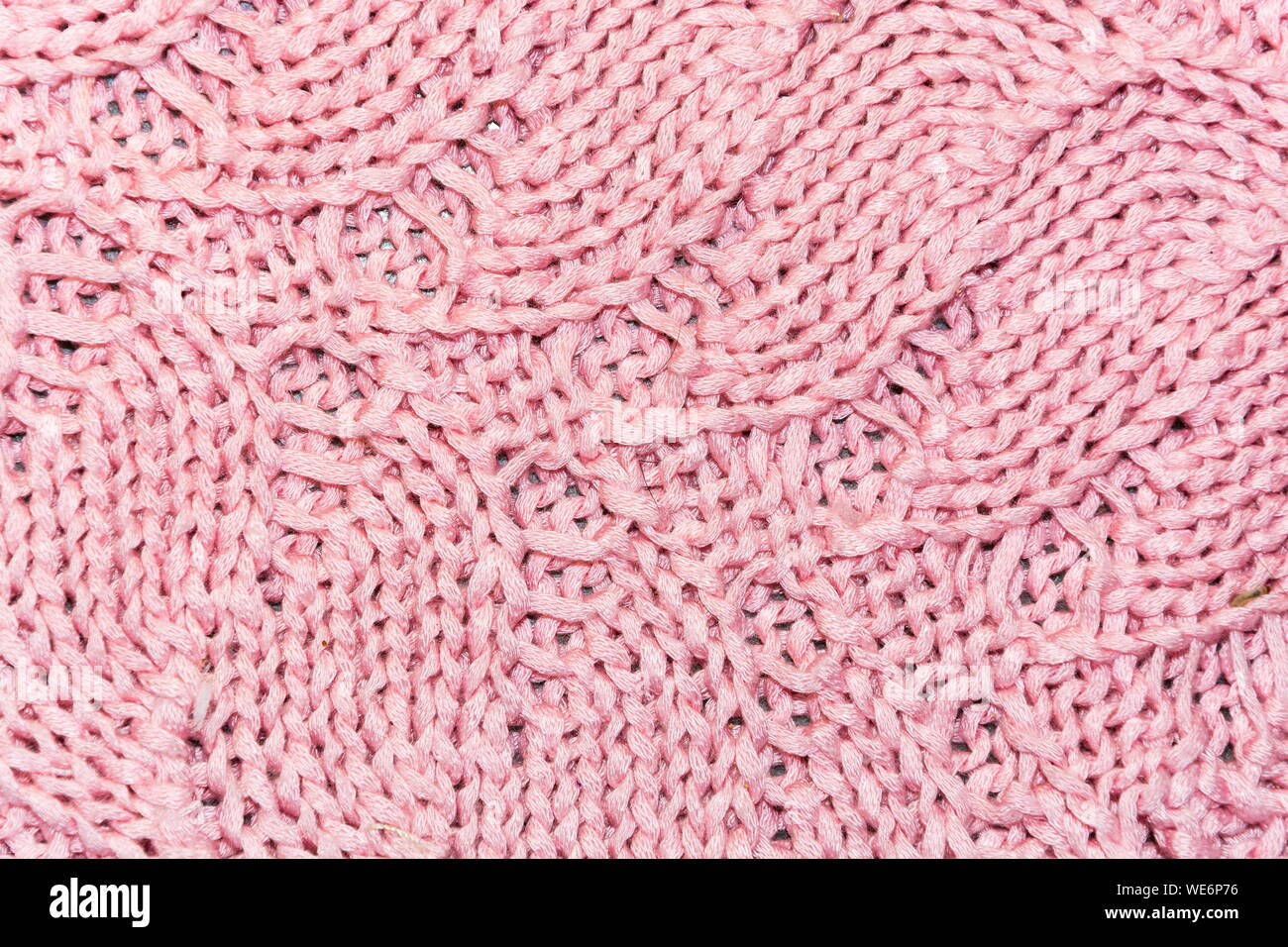 Pink knitted fabric hi-res stock photography and images - Alamy