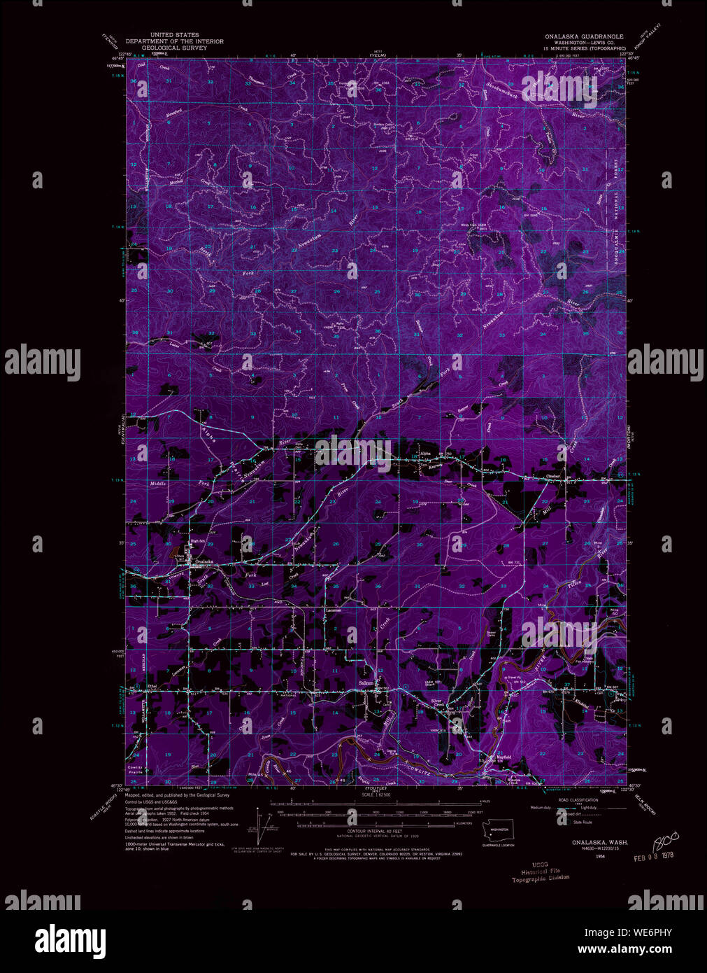 Map of onalaska hi-res stock photography and images - Alamy