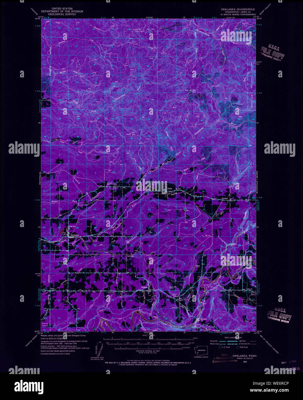 Map of onalaska hi-res stock photography and images - Alamy