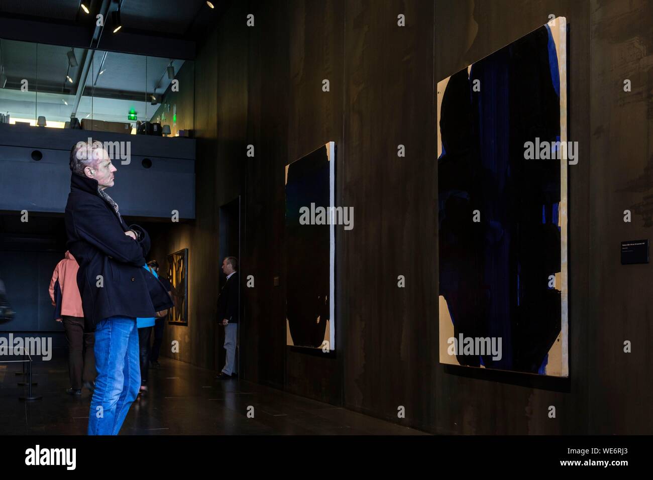 France, Aveyron, Rodez, the Soulages Museum, designed by the Catalan ...