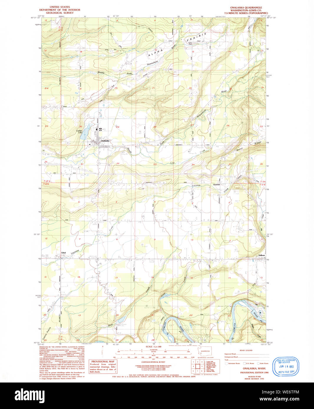 Onalaska map hi-res stock photography and images - Alamy