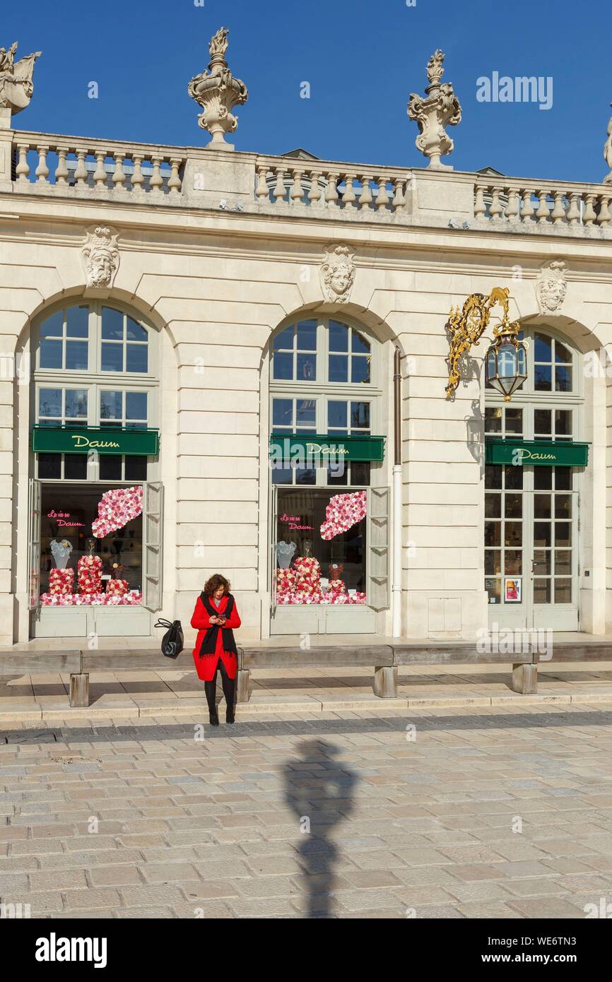 France, Meurthe et Moselle, Nancy, shop window of the Daum galery in ...