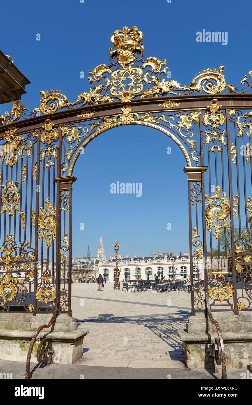 France, Meurthe et Moselle, Nancy, Stanislas square (former royal ...