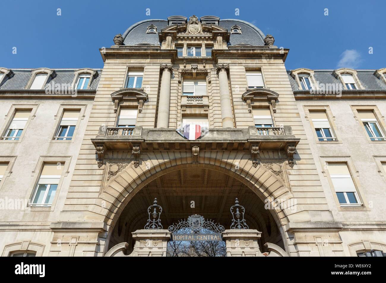 France, Meurthe et Moselle, Nancy, main entry to the Public Hospital ...