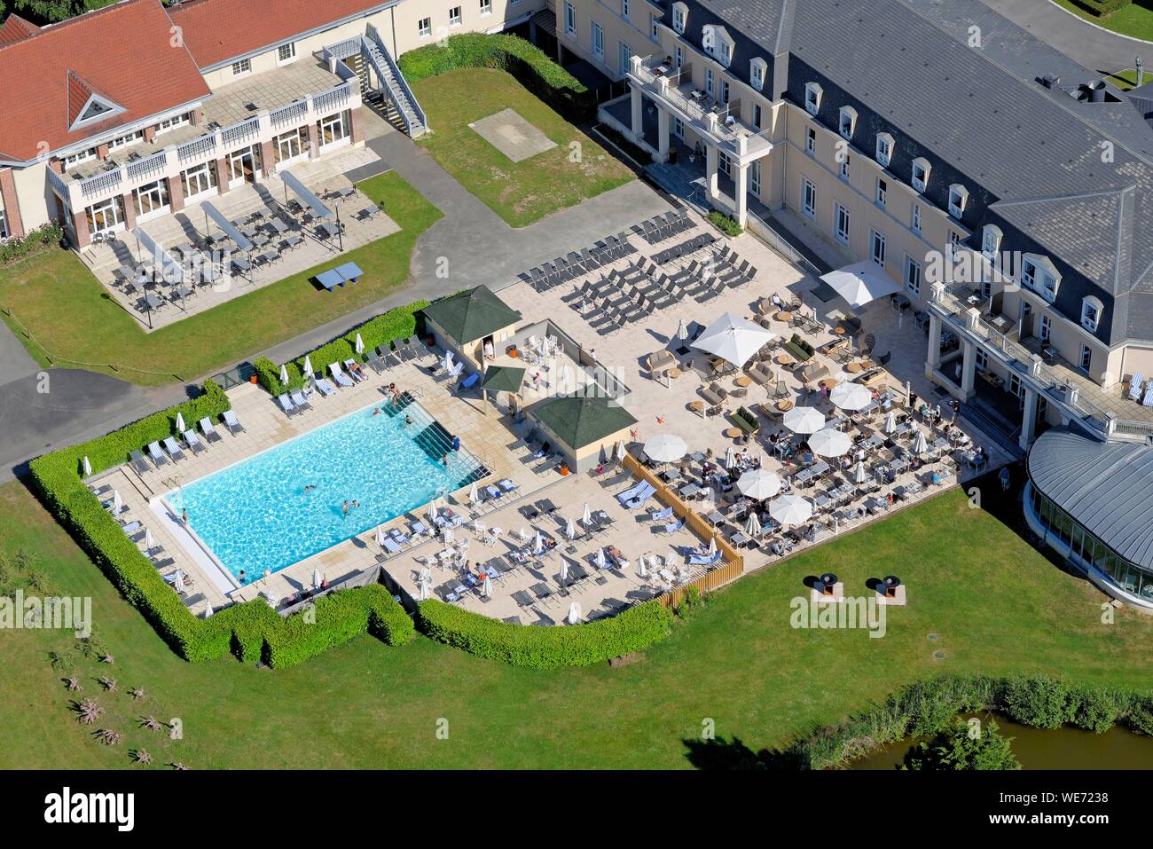 Swimming pool aerial hi-res stock photography and images - Alamy