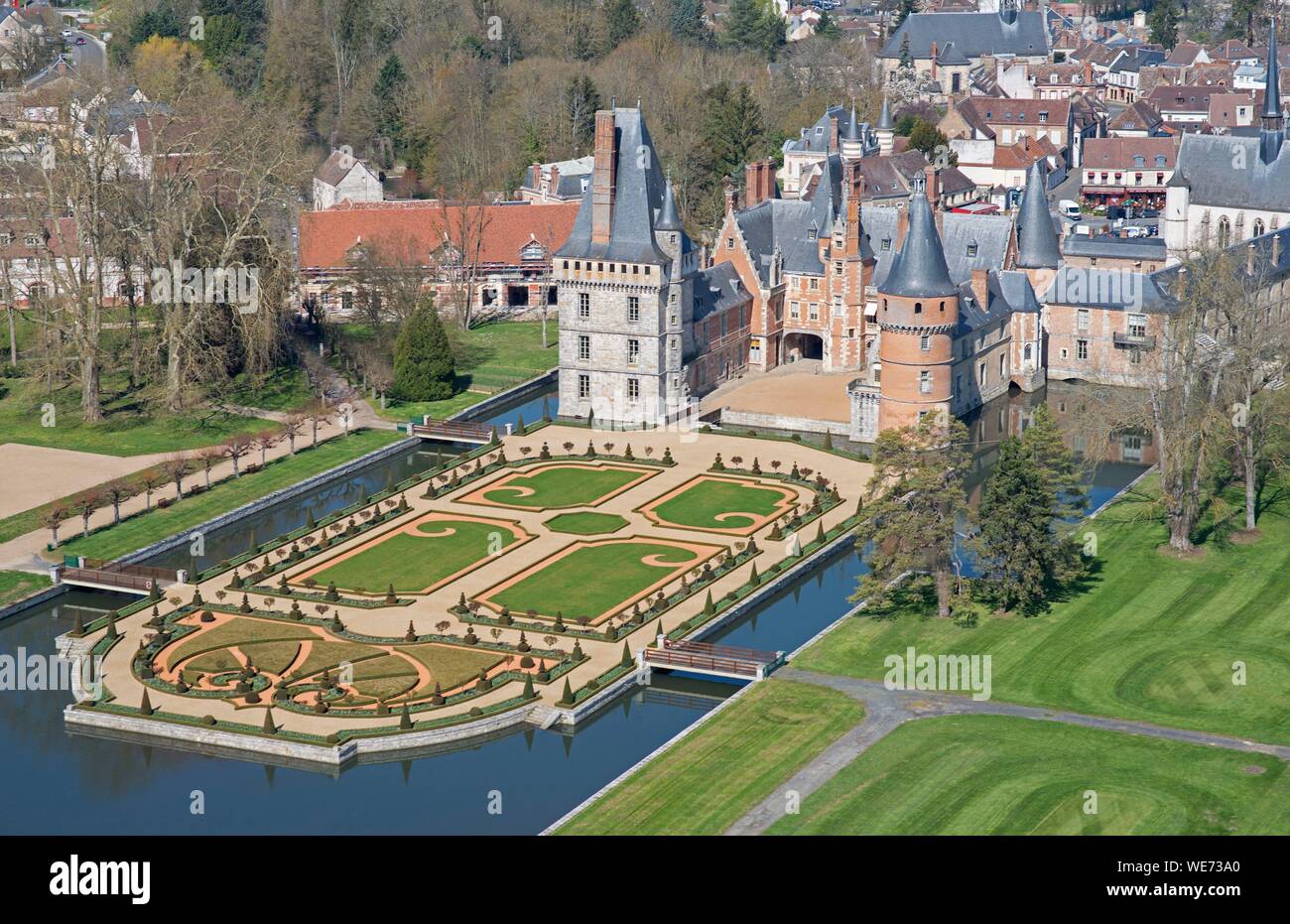 France, Eure et Loir, Mantenon, the castle of Maintenon and its french ...