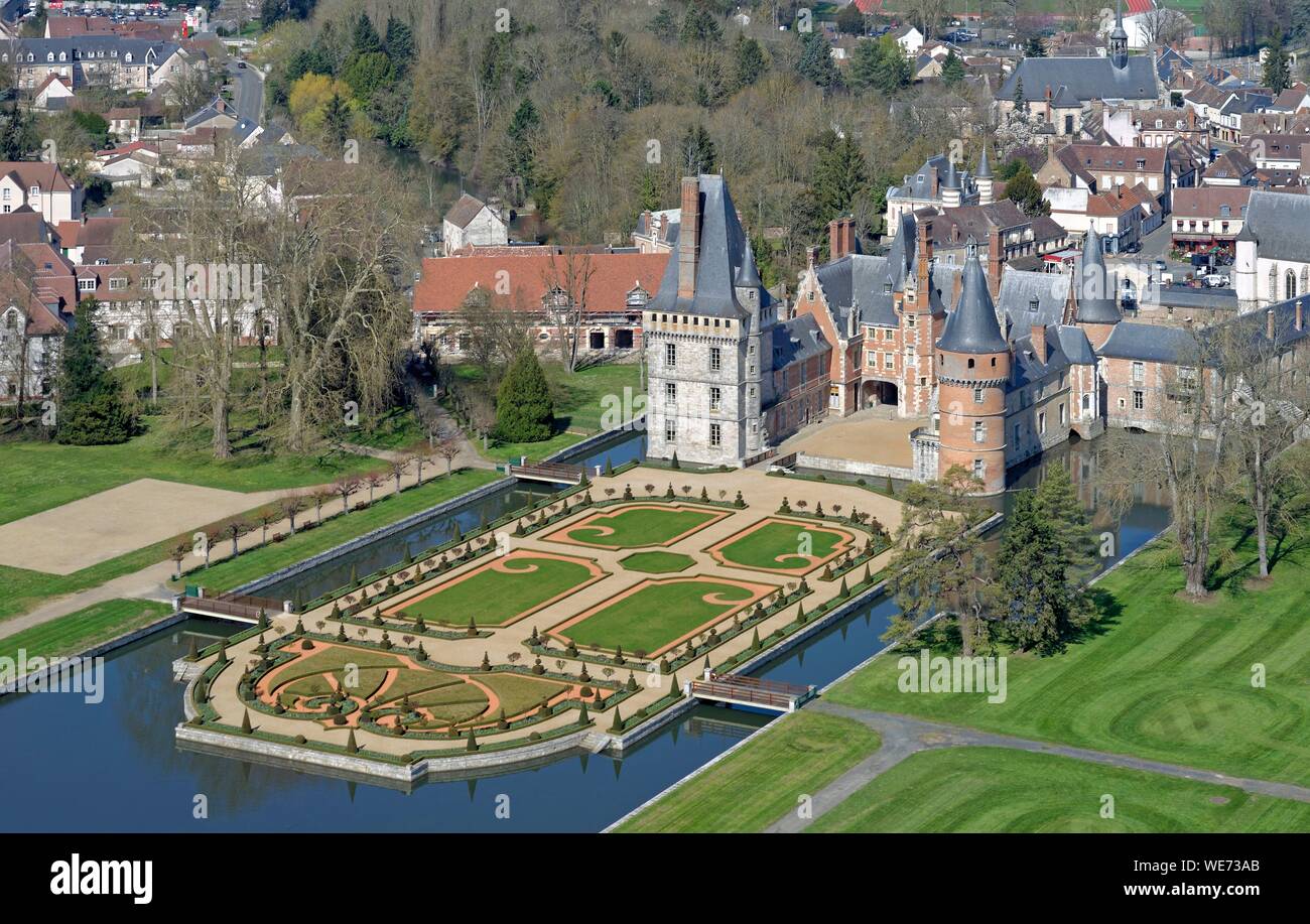 France, Eure et Loir, Mantenon, the castle of Maintenon and its french ...