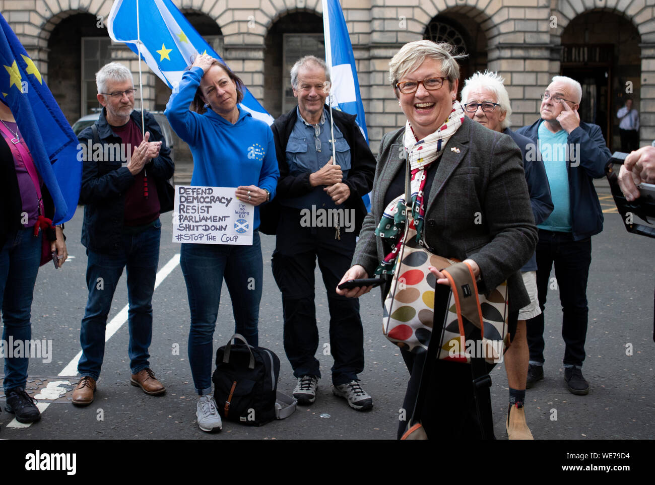 Snp mp joanna cherry outside the court of session hi-res stock ...
