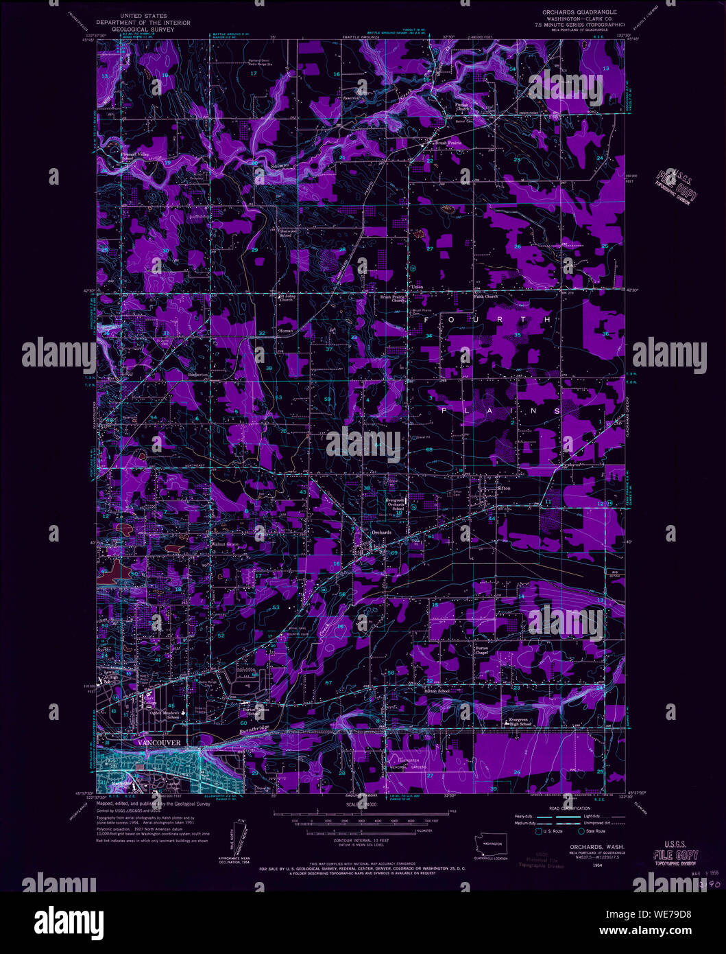 Map of orchards hi-res stock photography and images - Alamy