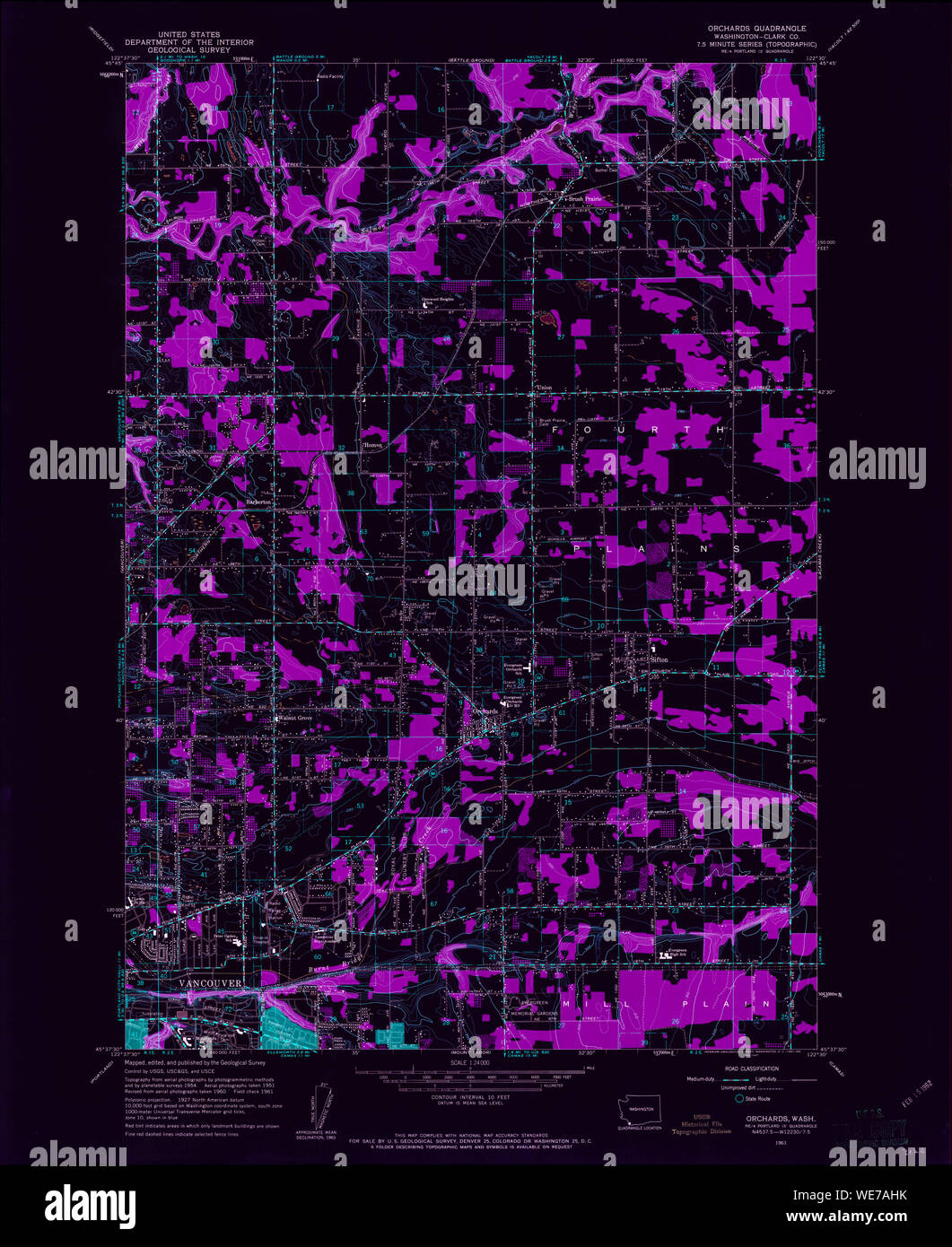 Map of orchards hi-res stock photography and images - Alamy