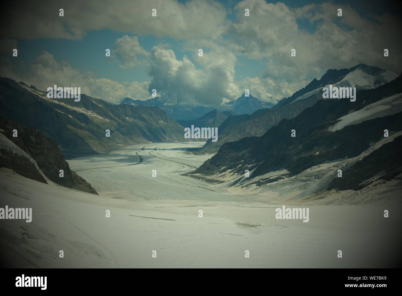 Glacier viewed from the Jungfraujoch Col Stock Photo - Alamy