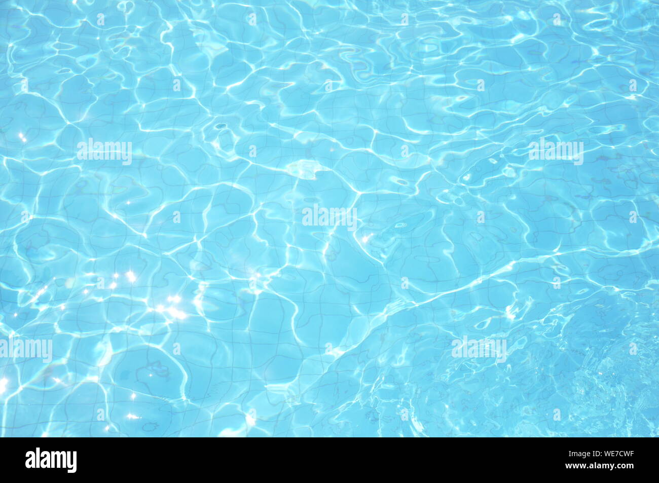 Swimming pool bottom caustics ripple and flow with waves background ...