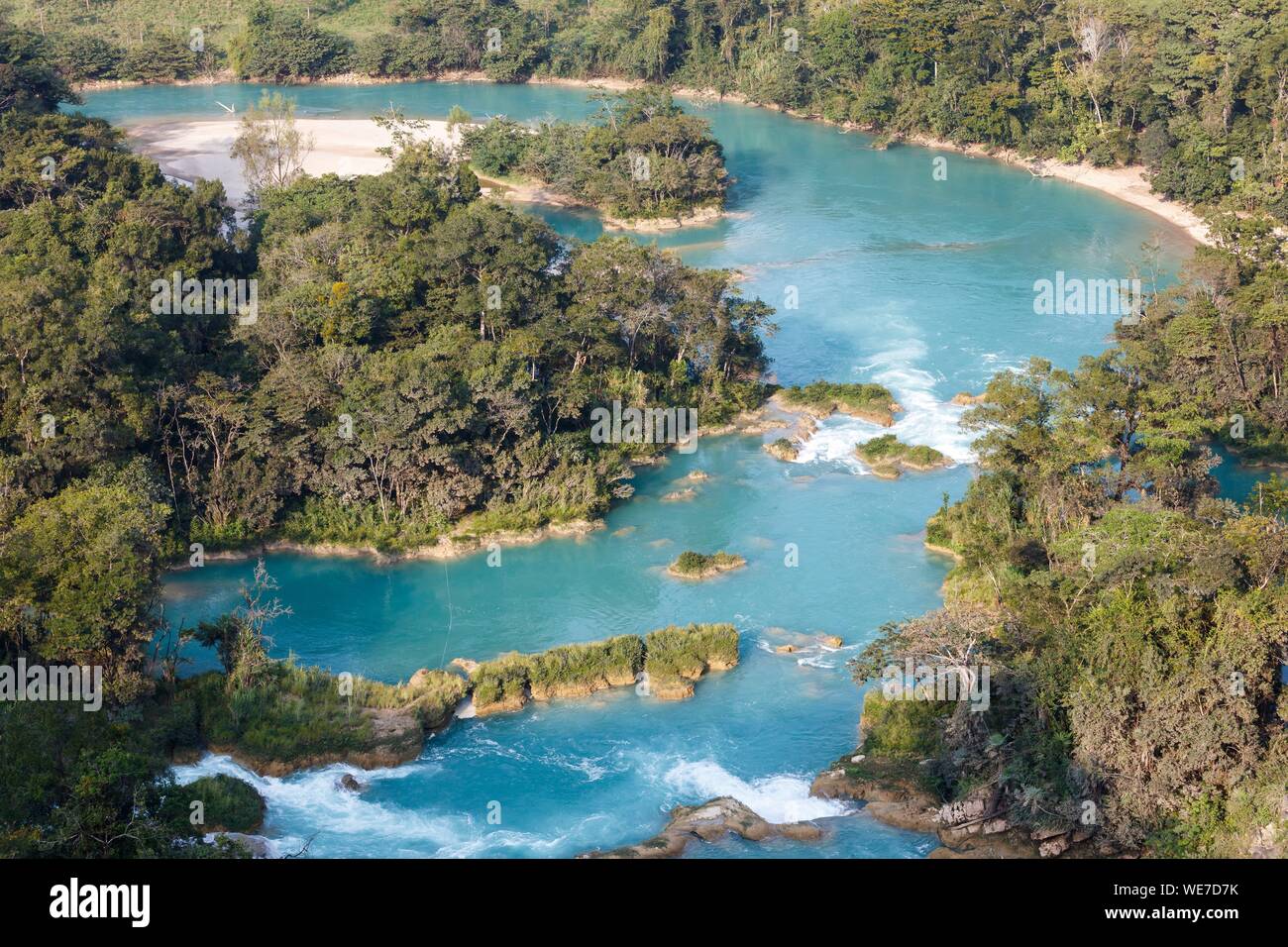 Mexico, Chiapas state, Las Nubes, Santo Domingo river Stock Photo - Alamy