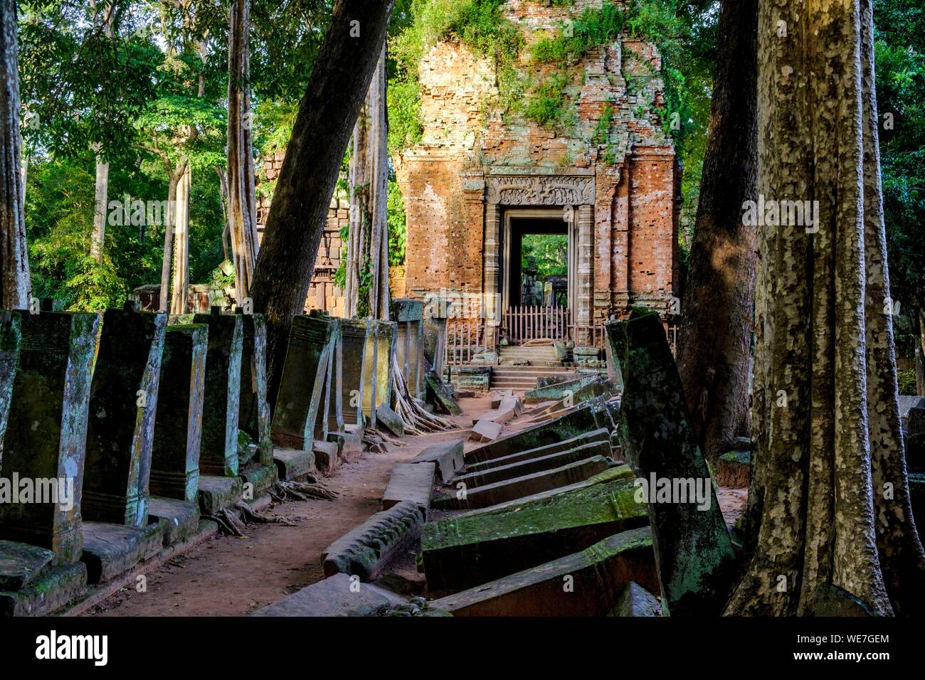 Cambodia, Preah Vihear province, temple complex of Koh Ker, dated 9 to ...