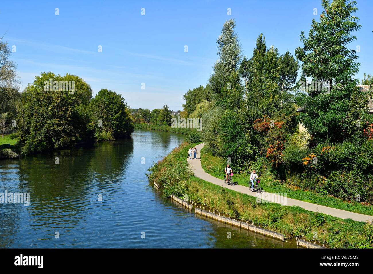 France, Somme, Amiens, the Hortillonnages are old marshes filled to ...