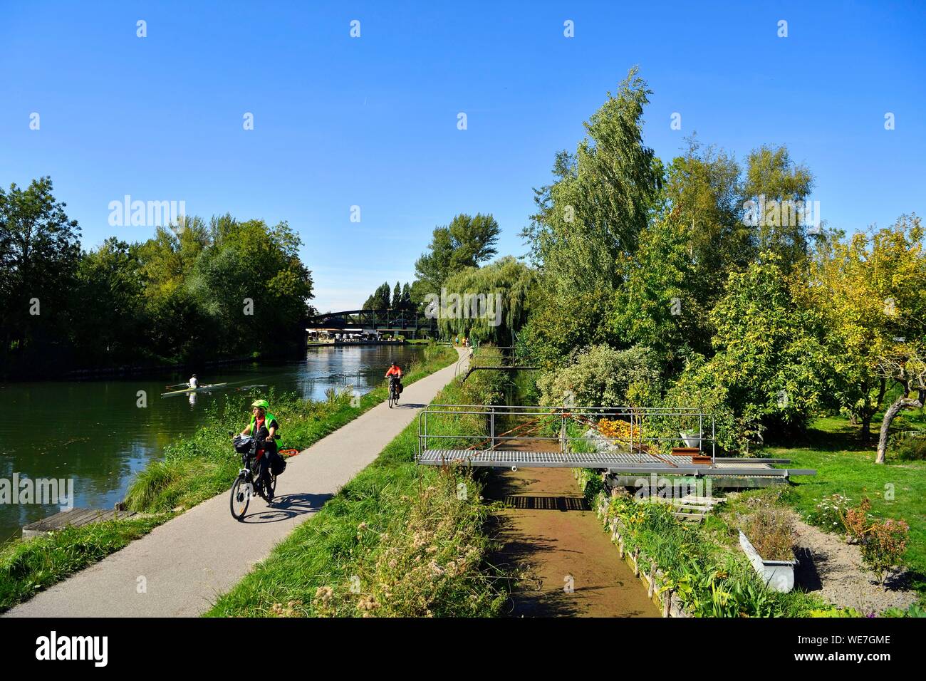 France, Somme, Amiens, the Hortillonnages are old marshes filled to ...