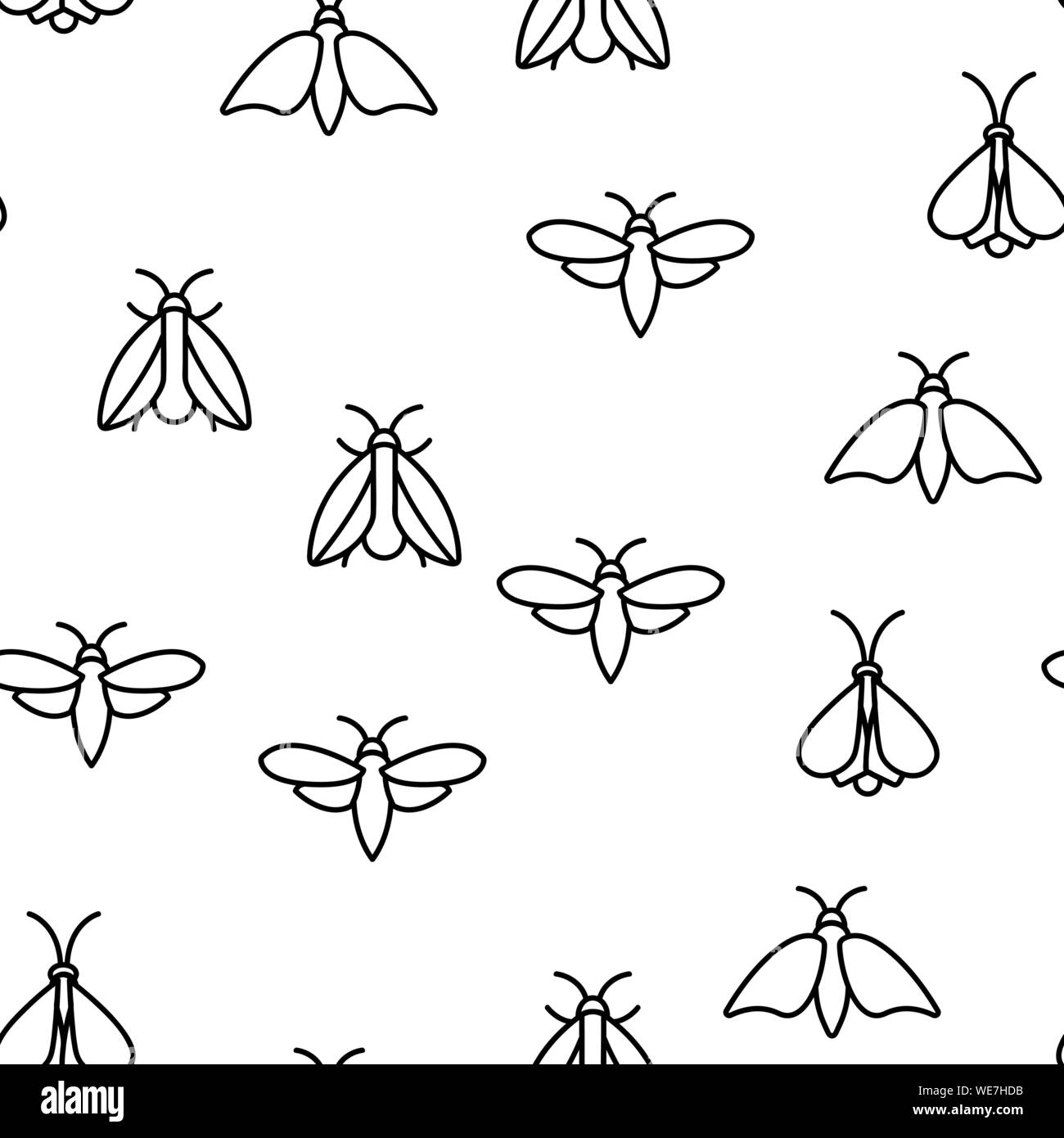 Various flying insects Black and White Stock Photos & Images - Alamy