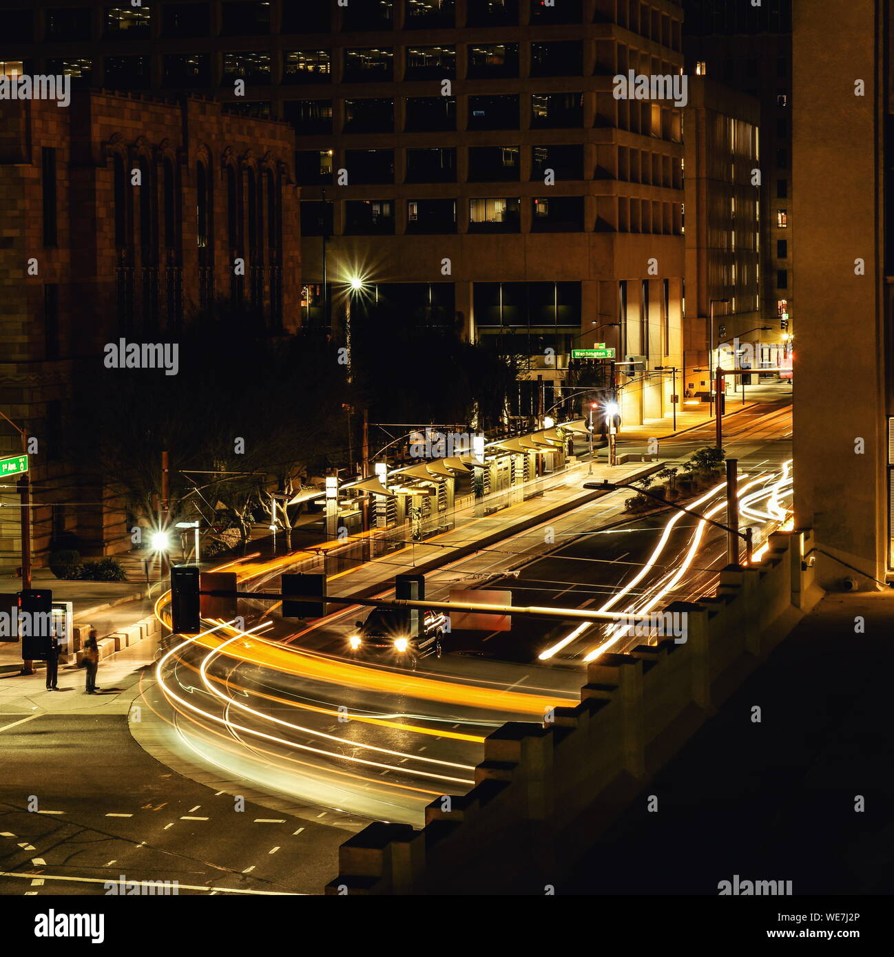 Residential street night light hi-res stock photography and images - Alamy