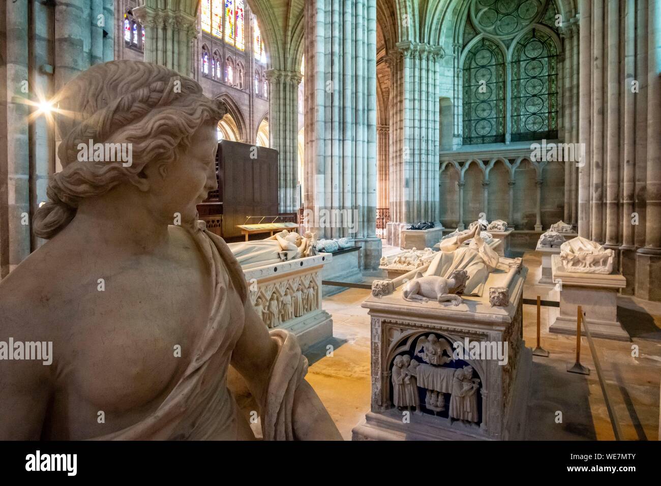 France, Seine Saint Denis, Saint Denis, the cathedral basilica, the ...