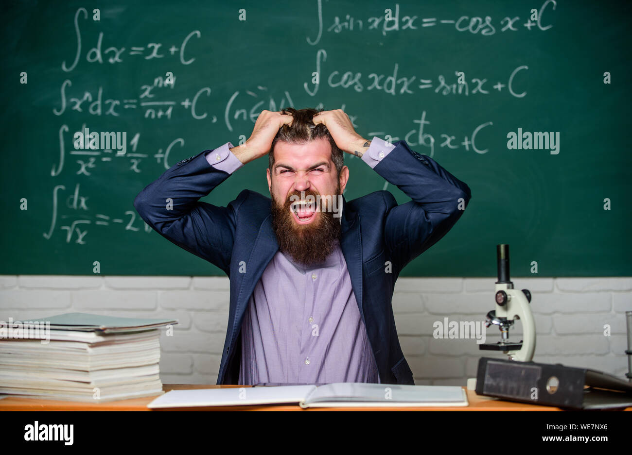 Tired pedagogue hi-res stock photography and images - Alamy