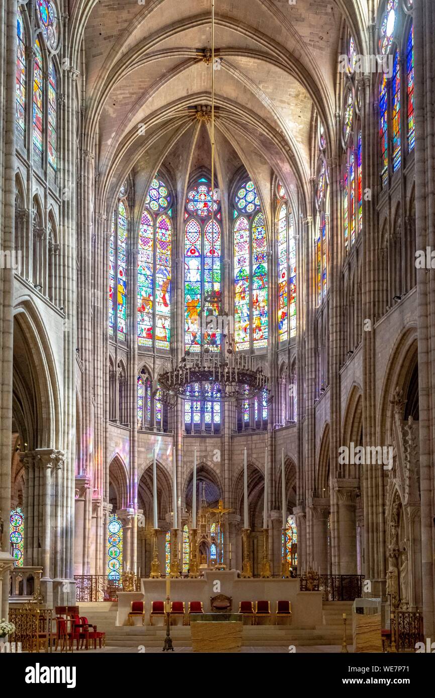 Basilica Of Saint Denis Stained Glass High Resolution Stock Photography ...