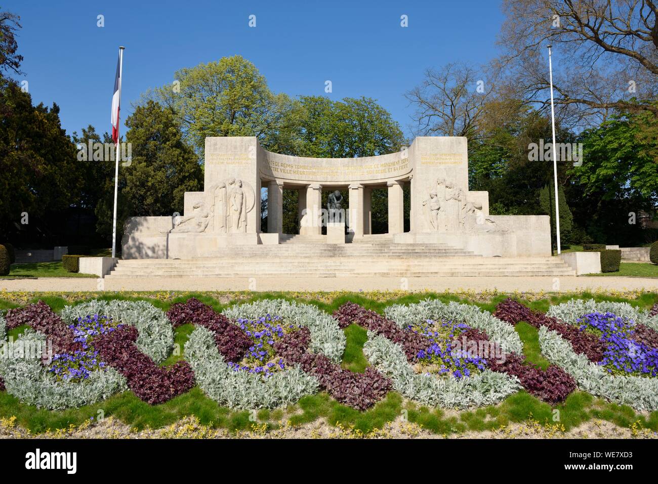 France, Marne, Reims, Monument to the dead built in 1930 Stock Photo ...
