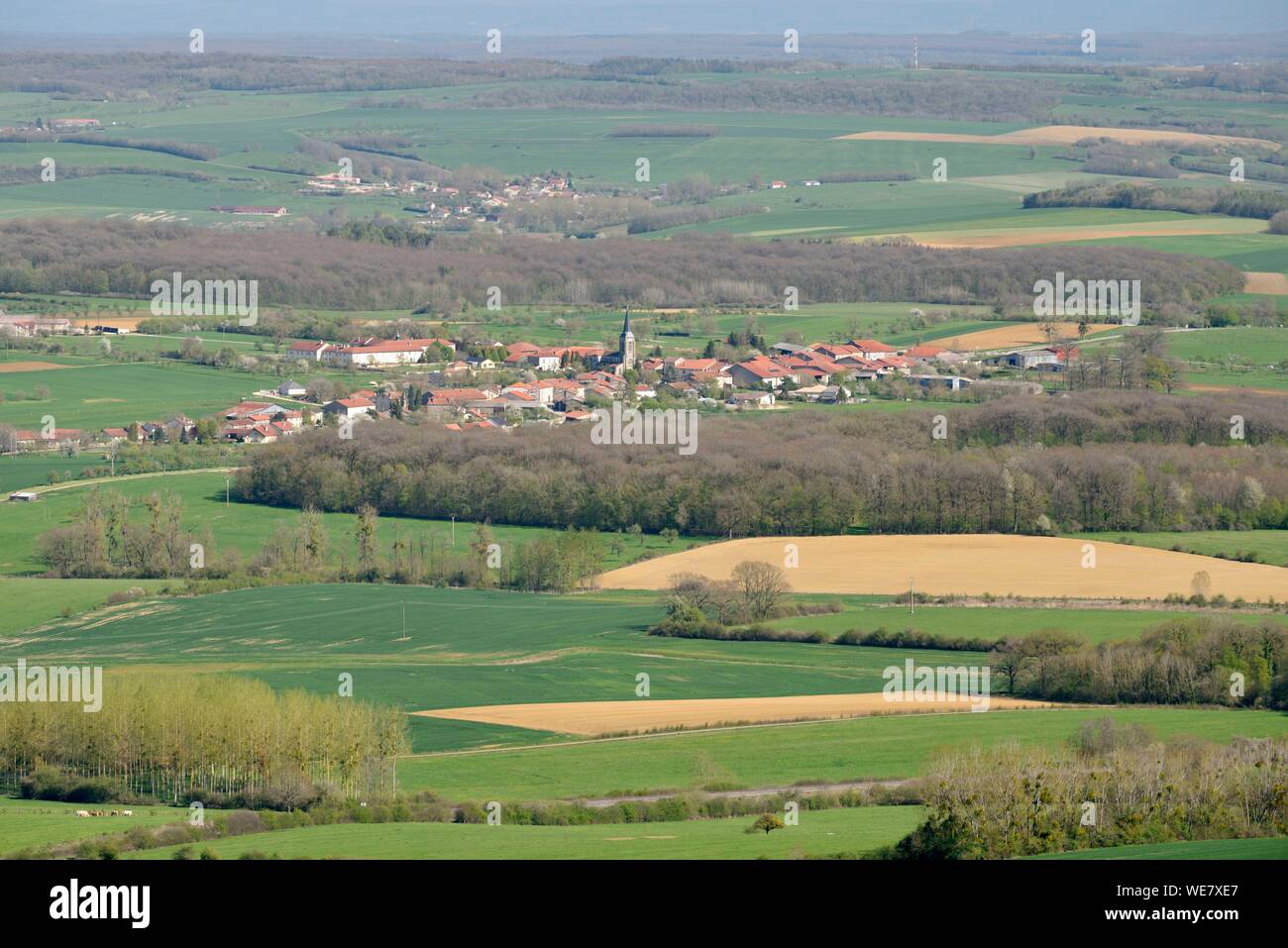 France, Meurthe et Moselle, Saxon Sion, view of the village of Saint ...