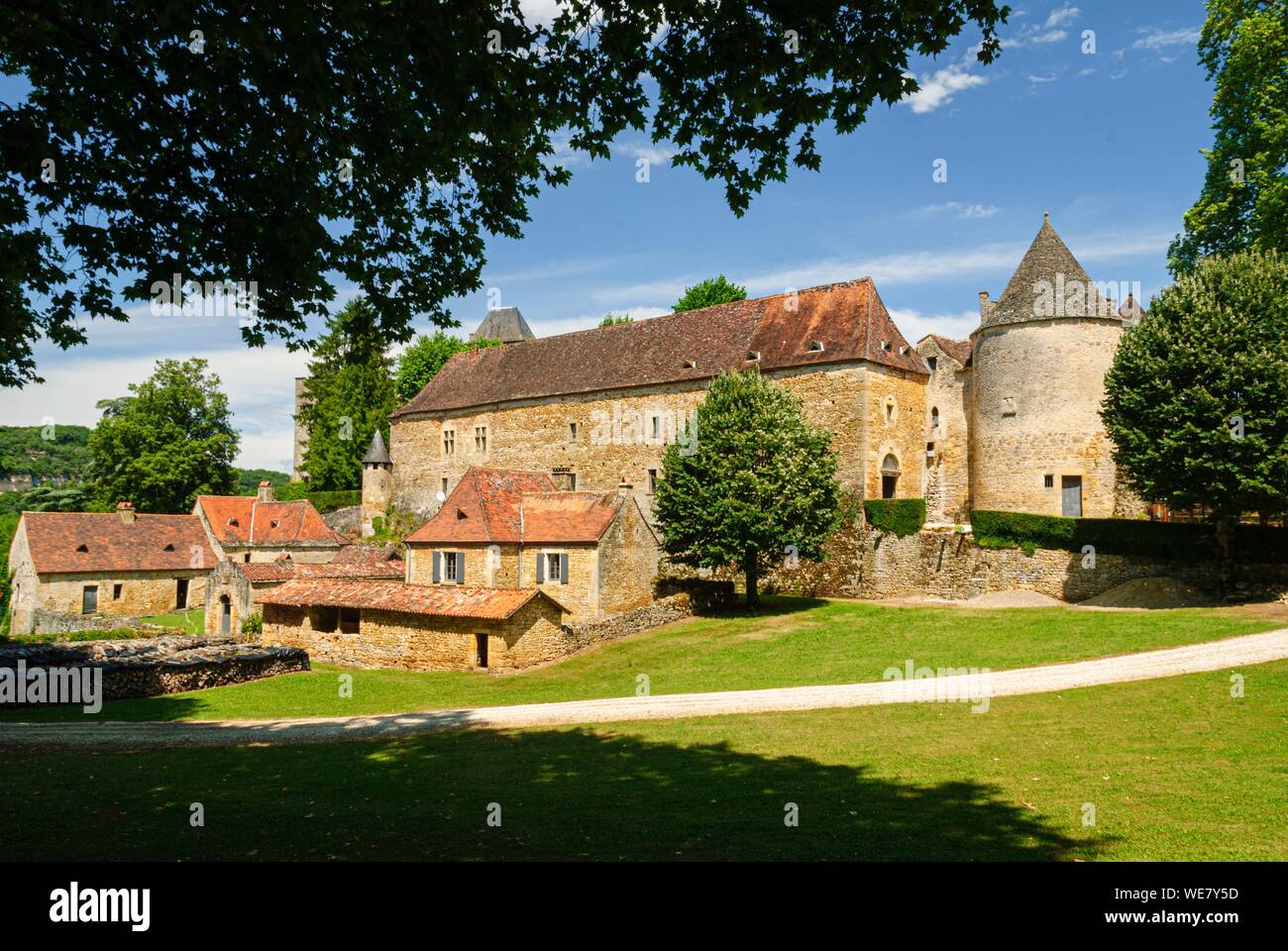 France, Dordogne, Castelnaud la Chapelle, castle of Fayrac, 16th ...