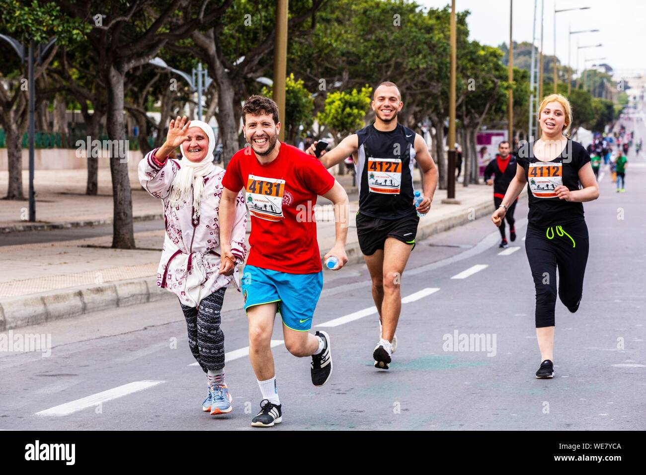 Morocco, Rabat, Rabat International Marathon Stock Photo - Alamy