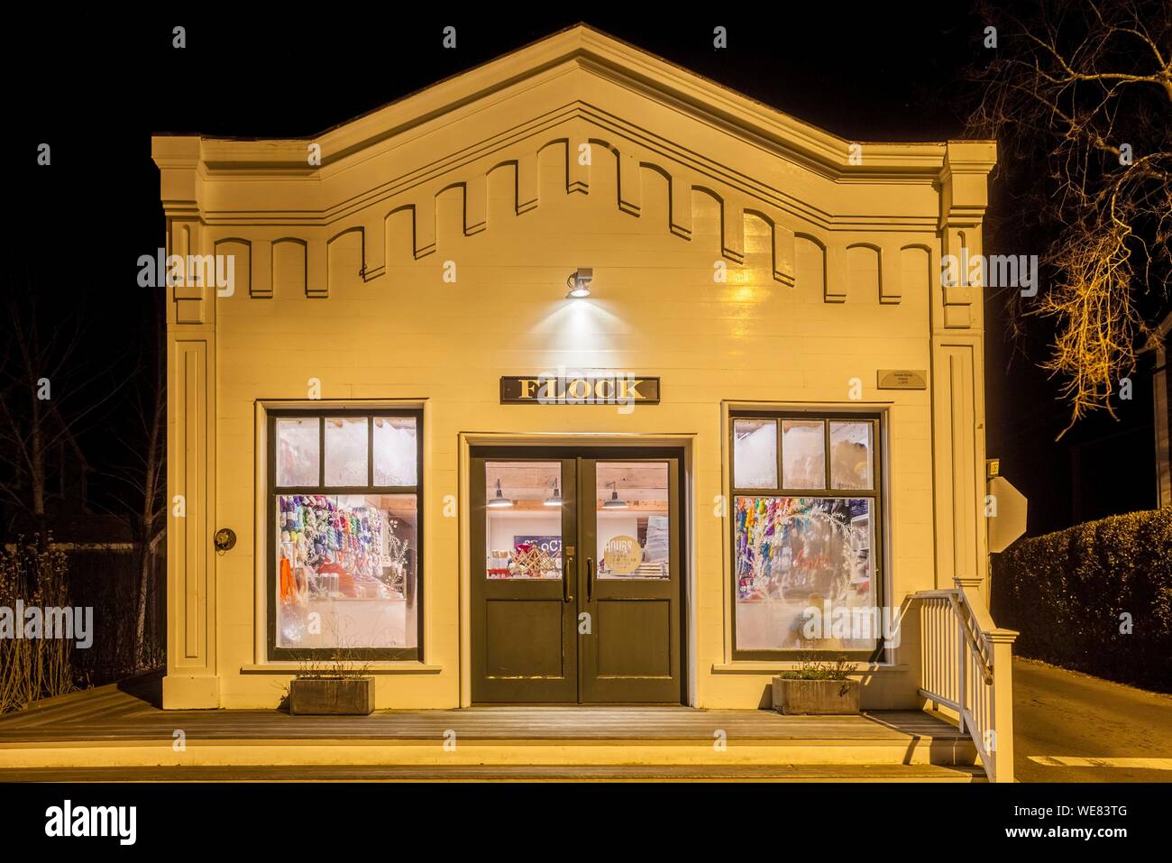 Historic storefront exterior of the flock store hi-res stock ...