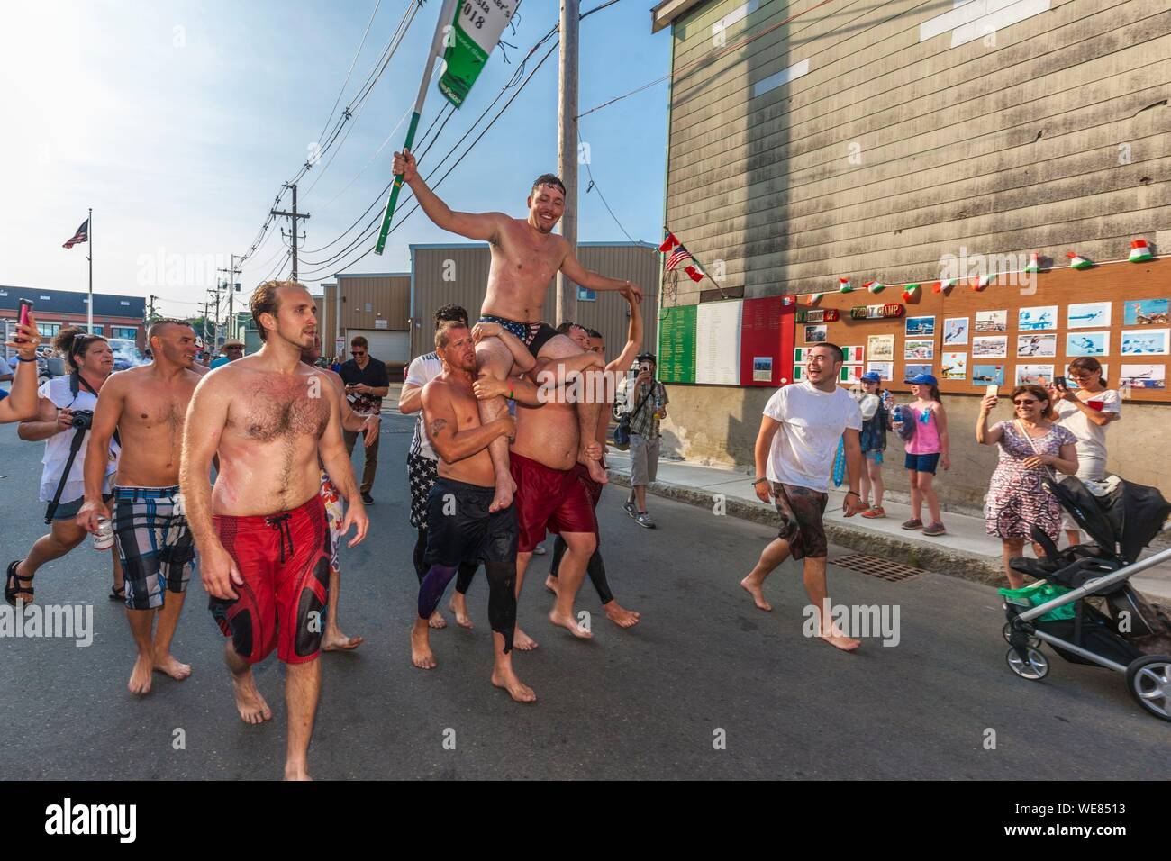 Greasy pole hi-res stock photography and images - Alamy