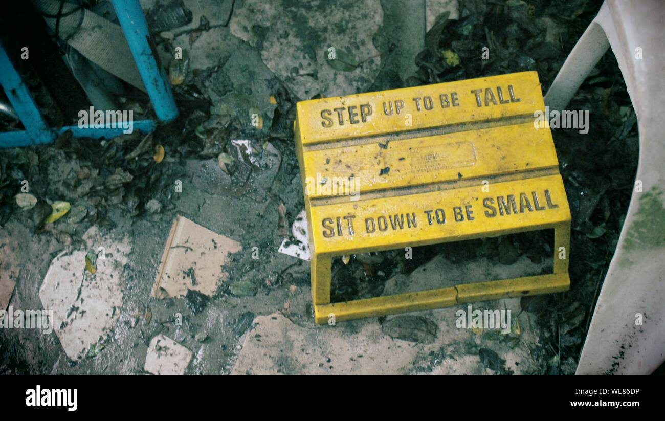 Broken stool hi-res stock photography and images - Alamy