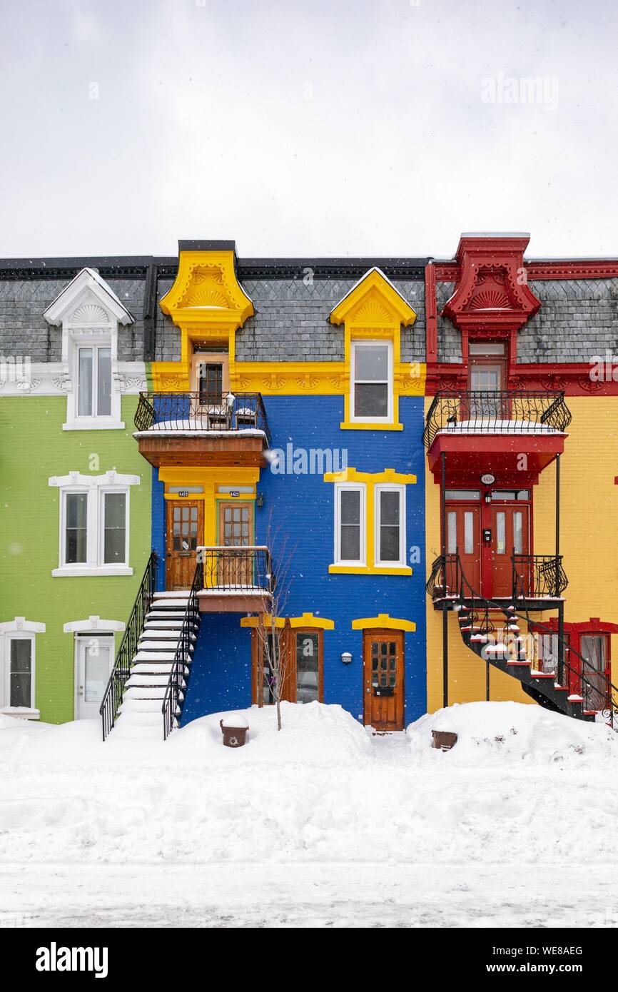 Montreal plateau staircase hi-res stock photography and images - Alamy