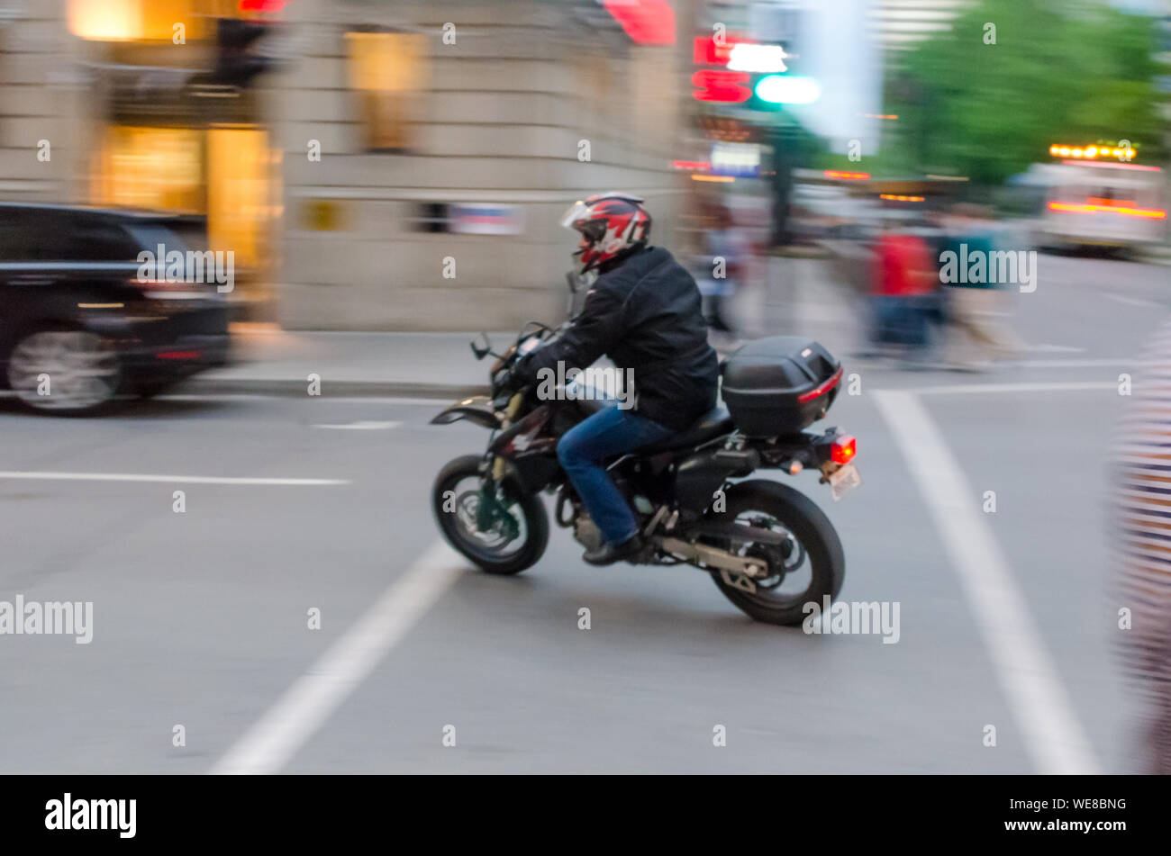 Motorcycle on the street hi-res stock photography and images - Alamy