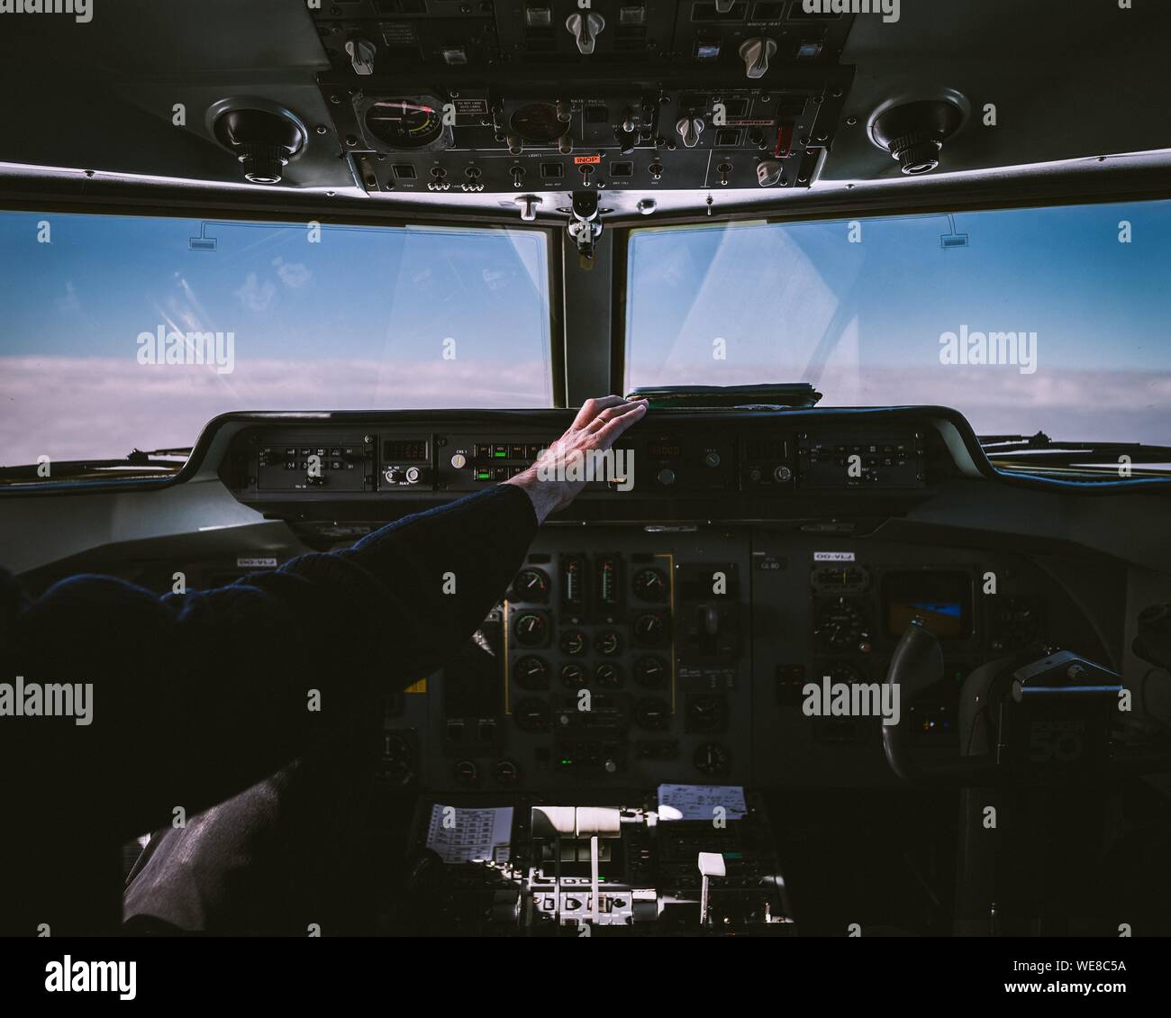 Airplane part person hi-res stock photography and images - Alamy