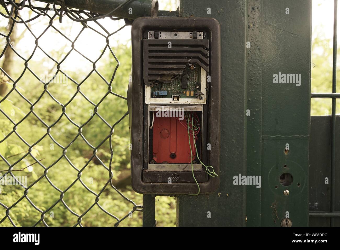 Broken intercom hi-res stock photography and images - Alamy