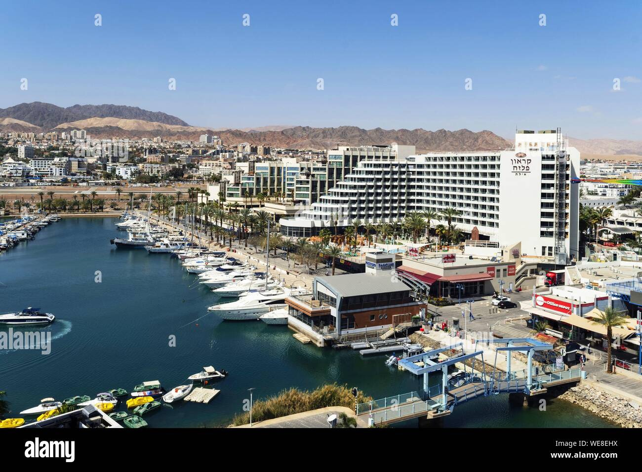 Israel, South District, Eliat, the marina harbour Stock Photo - Alamy
