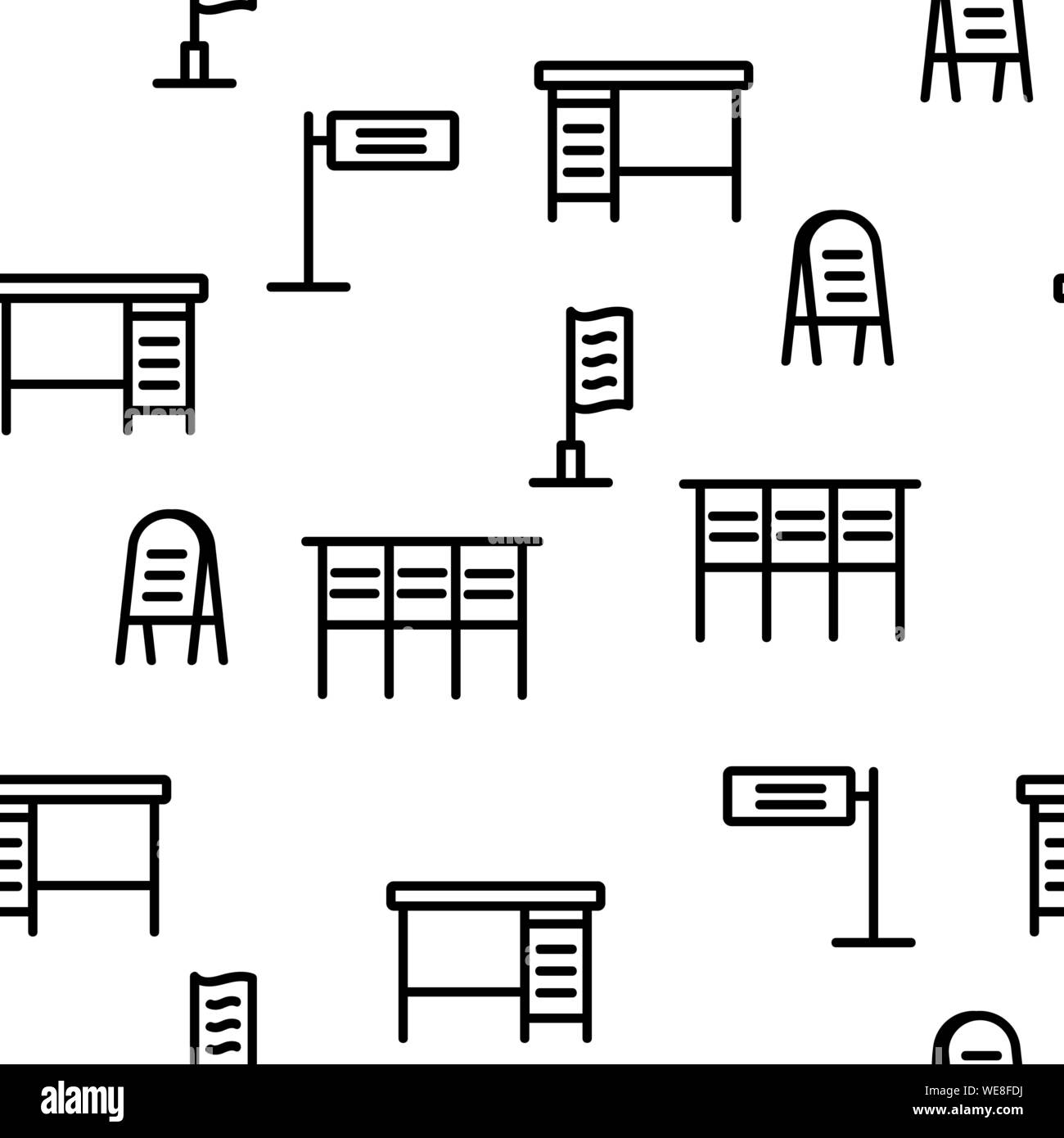 Outdoor Advertising Seamless Pattern Vector Stock Vector Image And Art