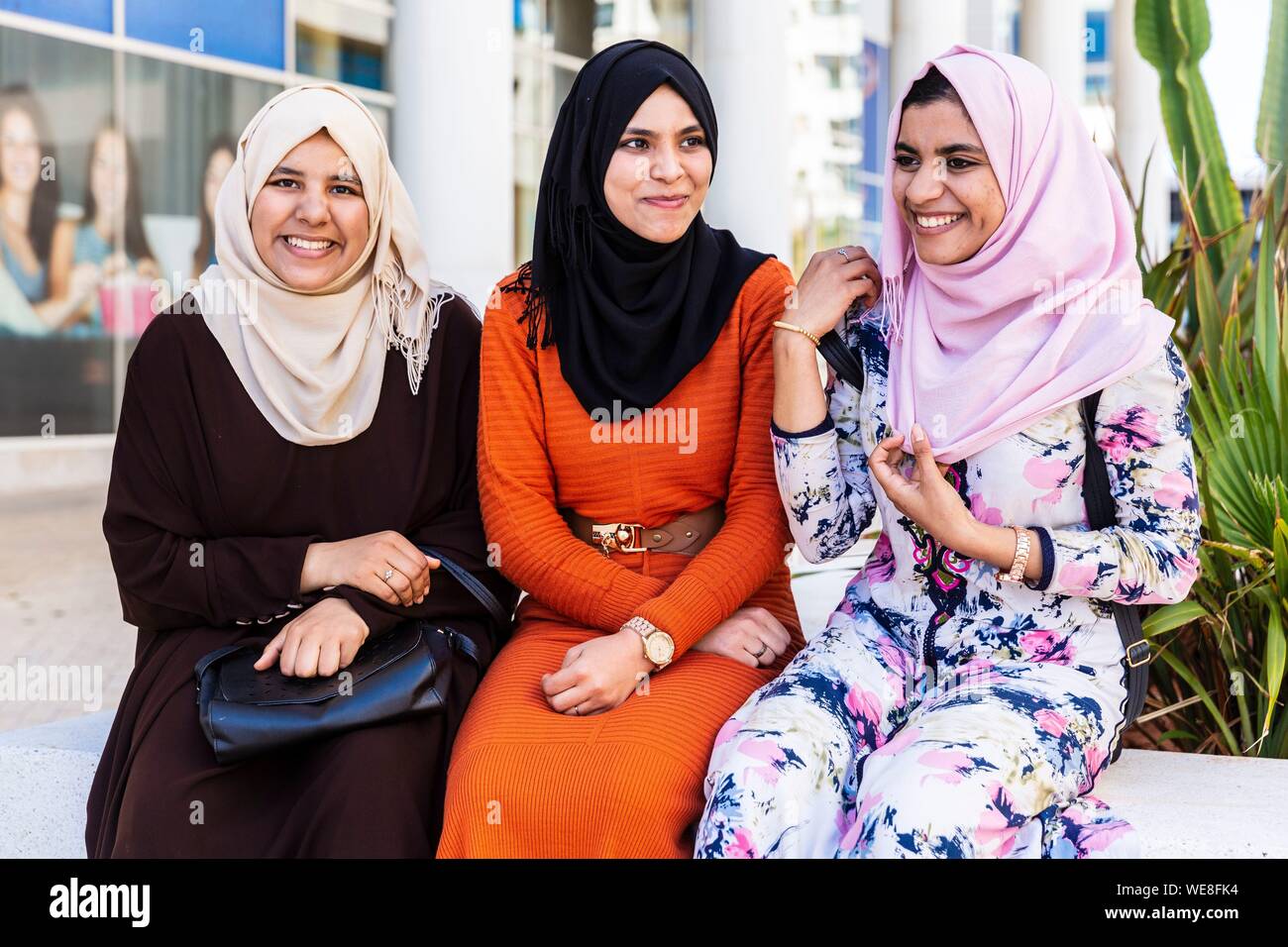 Morocco, Casablanca, young students Stock Photo - Alamy