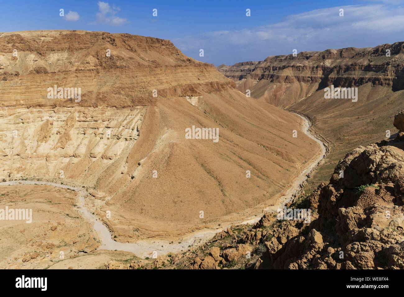 Israel, Judean and Samaria region, Judean desert, Kfar Hanokdim, area ...