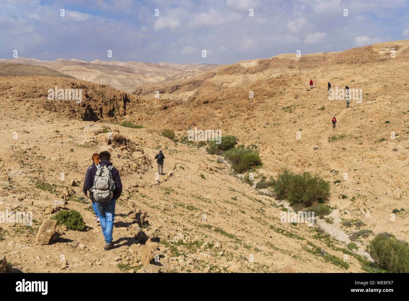 Israel, Judean and Samaria region, Judean desert, trekking at Kfar ...