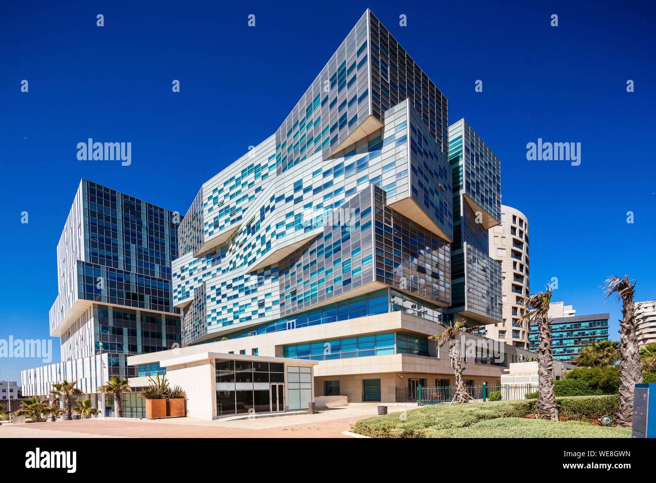 Morocco, Casablanca, new district at the western end of the Marina, the ...