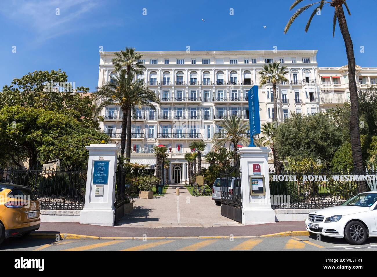France, Alpes-Maritimes, Menton, 3-star hotel Royal Westminster Stock ...