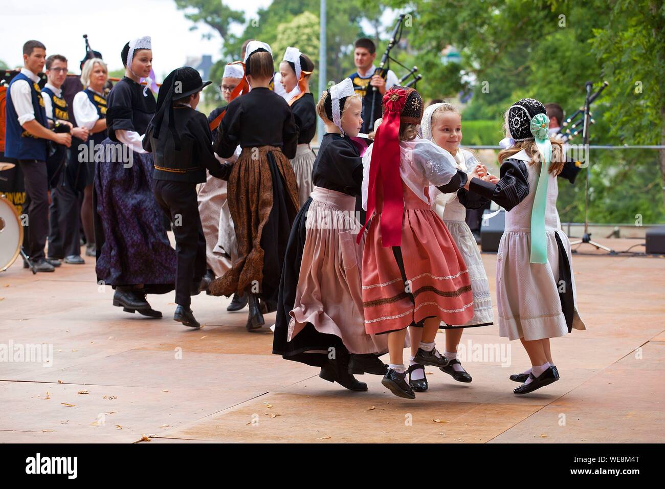 France, Finistere, Pont l'Abbe embroidery festival, Bagk Kelch Keltieg ...